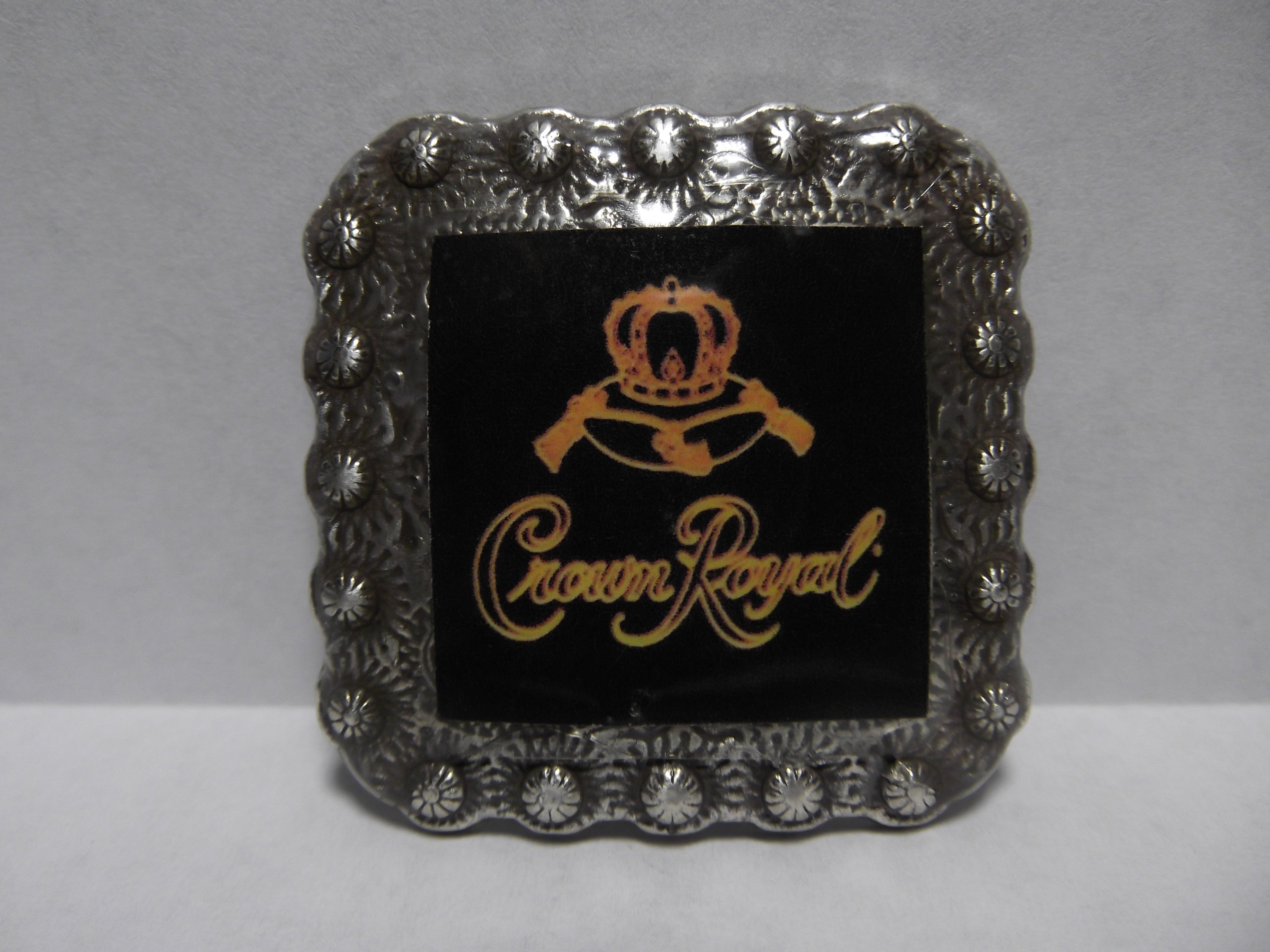 1 3/8" Custom Picture Concho - Crown Royal – Dally Down Western Supply